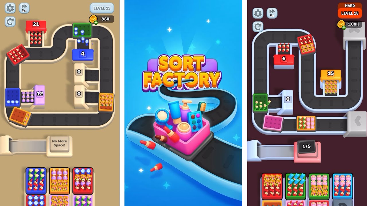 Sort Factory Gameplay Levels 1-20 - YouTube