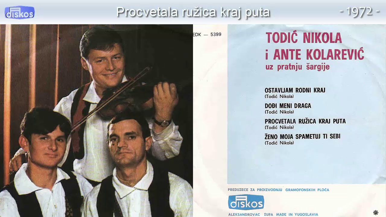Nikola Todic i Ante Kolarevic - Procvetala ruzica kraj puta - (Audio ...