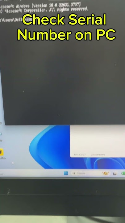 How to check serial number on PC . #laptop #tips #tech #technology #pc ...