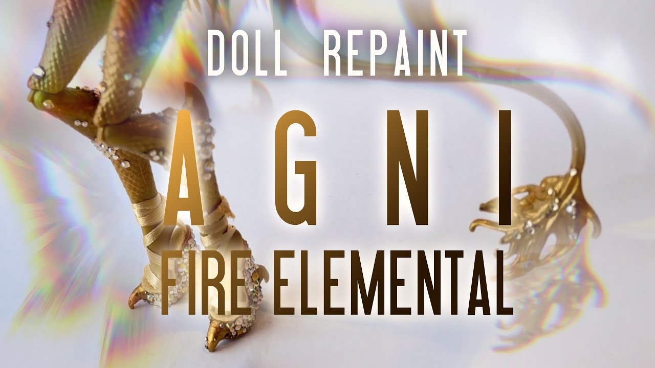 Fire Elemental 🔥 Monster High Jinafire Custom Doll Repaint - YouTube