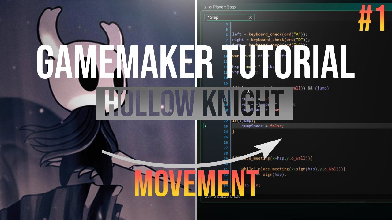HOLLOW KNIGHT 1.díl - Movement | GAMEMAKER STUDIO 2 Tutorial - YouTube