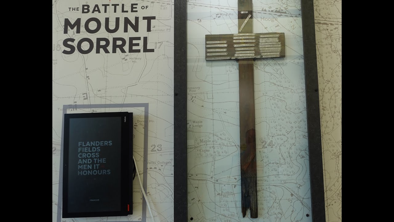 Flanders Fields cross at the RCR Museum in London Ont - YouTube