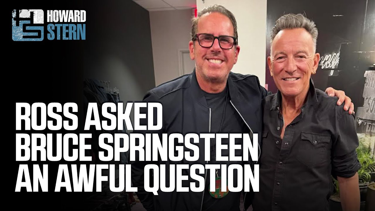 Howard Goofs on What Ross Zapin Asked Bruce Springsteen - YouTube