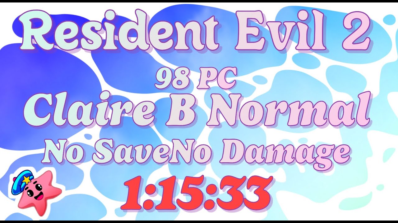 Resident Evil 2 | 98 PC | Claire B | Normal | No Save | No Damage | 1: ...