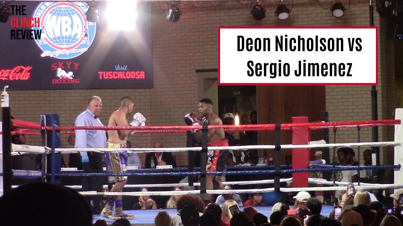 Deon Nicholson vs Sergio Jimenez I WBA Continental North America Light ...