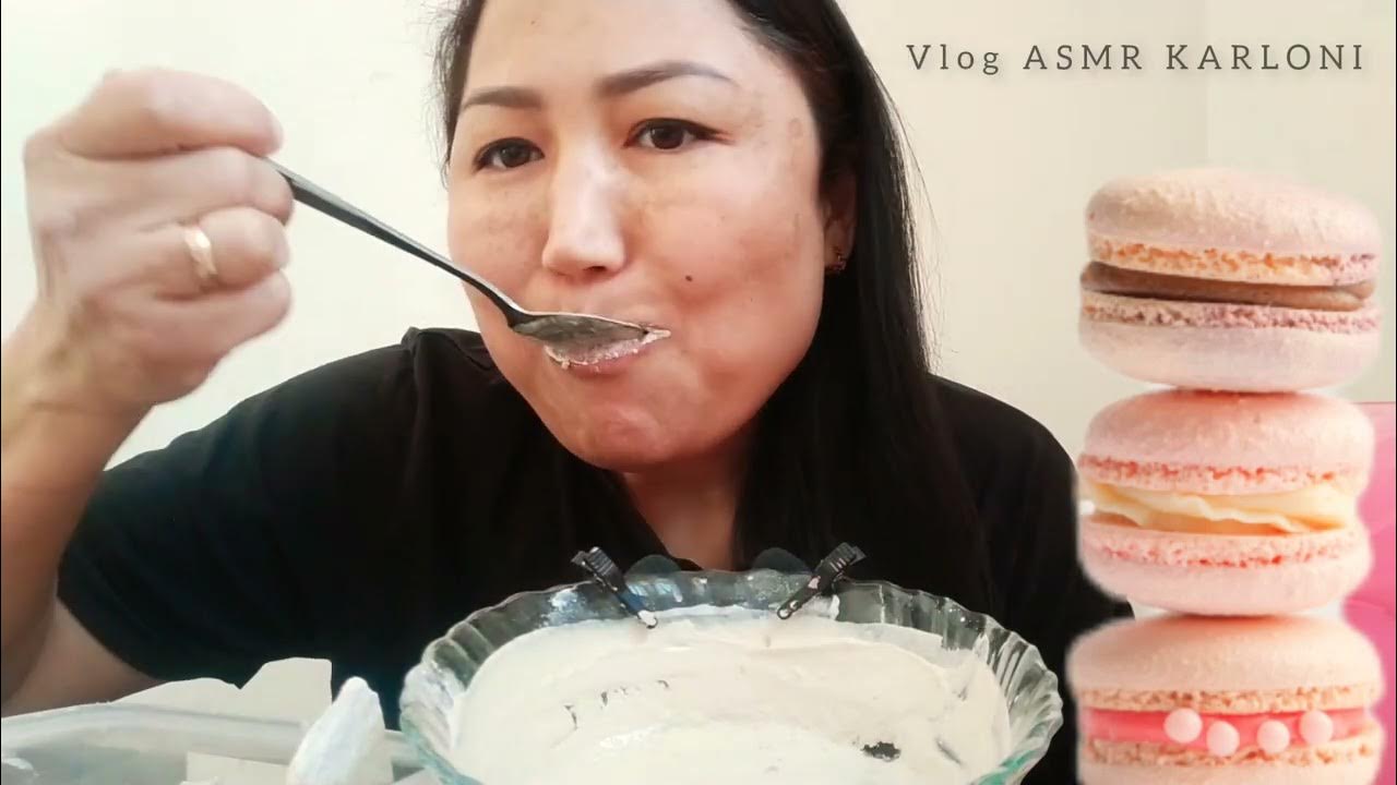 MUKBANG.Macarons .Ural chips .Astana 2/crunch / - YouTube