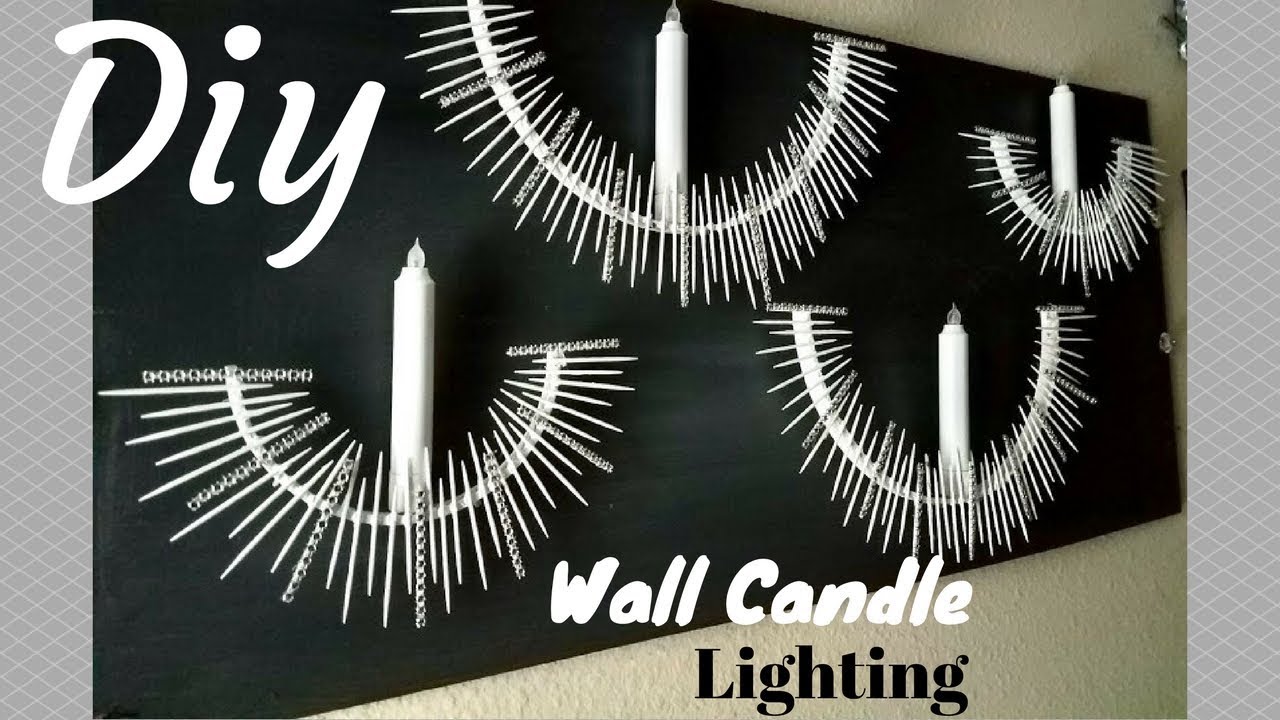 Diy Home Decor Candle Lighting Design Cheap, Quick And Easy! - YouTube