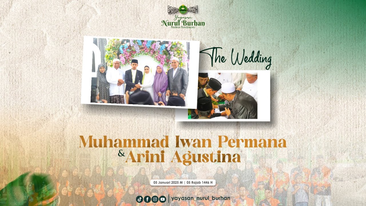 The Wedding | Ust. Muhammad Iwan Permana & Arini Agustina - YouTube