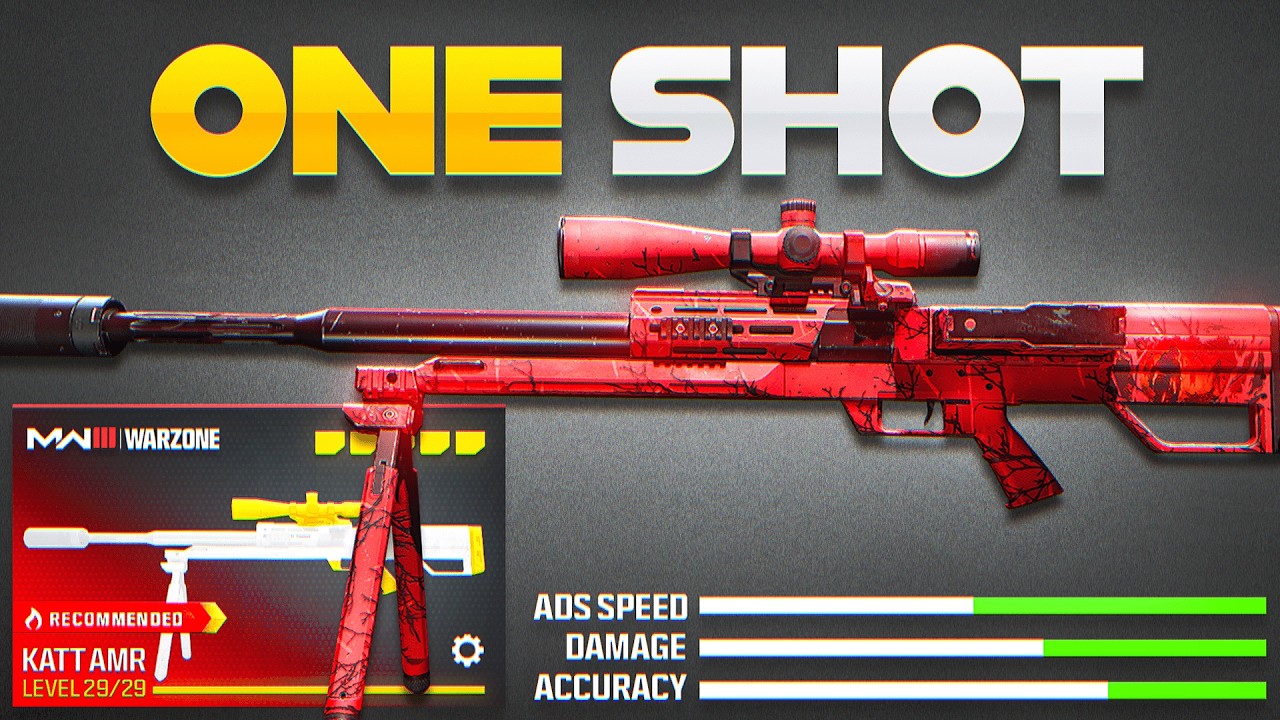 new #1 BEST ONE SHOT SNIPER META in WARZONE & MW3! (Best Katt AMR ...