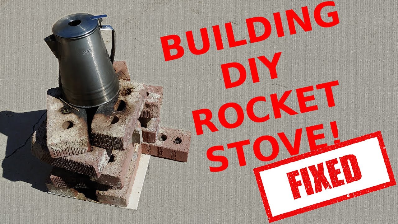 Building Ghetto DIY ROCKET STOVE Remastered Video - YouTube