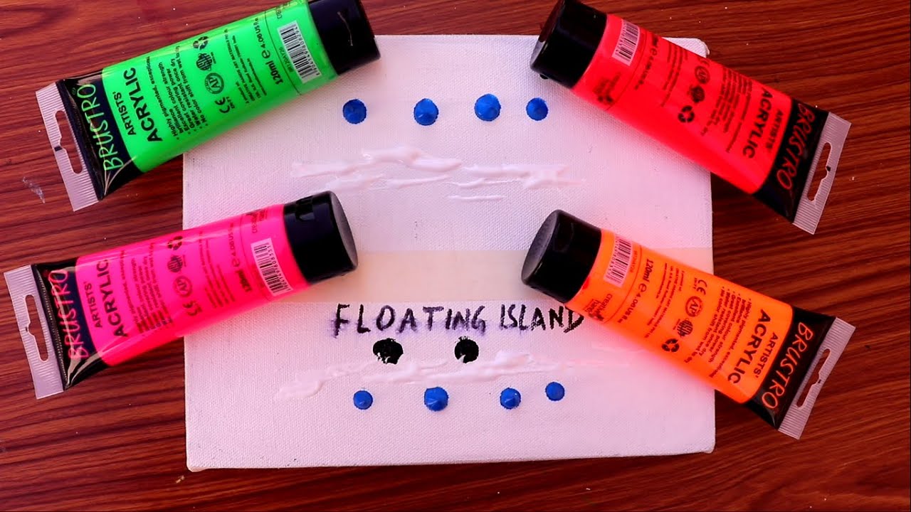 Fantasy Floating Island Painting Demo/ Art #066 - YouTube