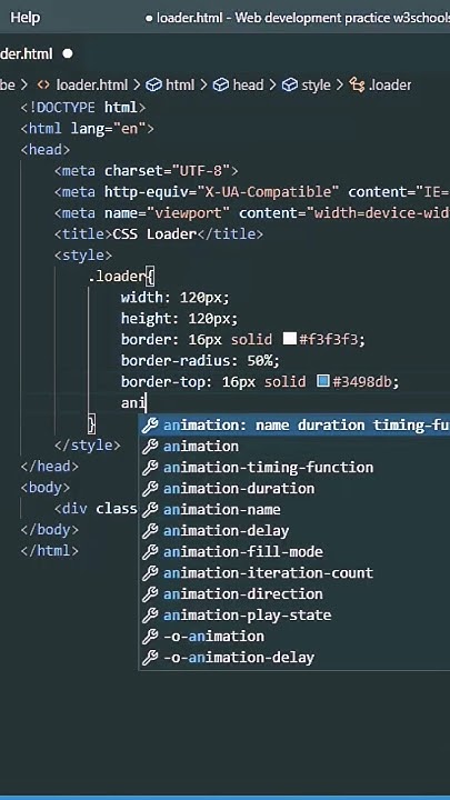 How to create CSS loader #shorts - YouTube