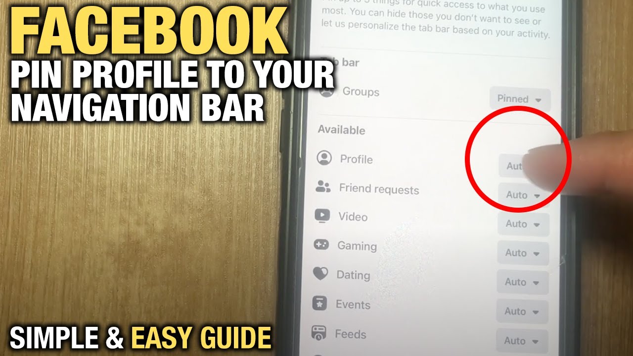 How to Pin Facebook Profile to Your Navigation Bar (SIMPLE & Easy Guide ...