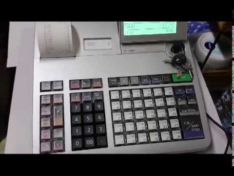Casio SE-S3000 (Till) cash register. - YouTube