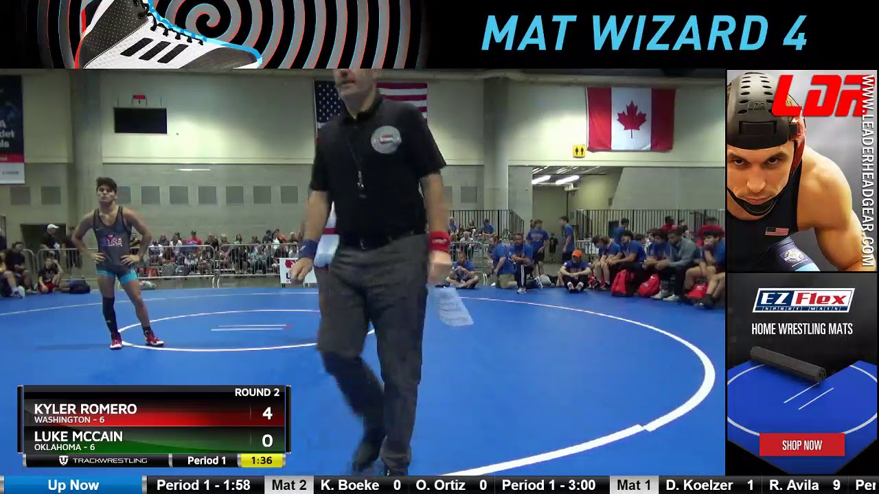Mat 3 126 Kyler Romero Washington Vs Luke McCain Oklahoma - YouTube