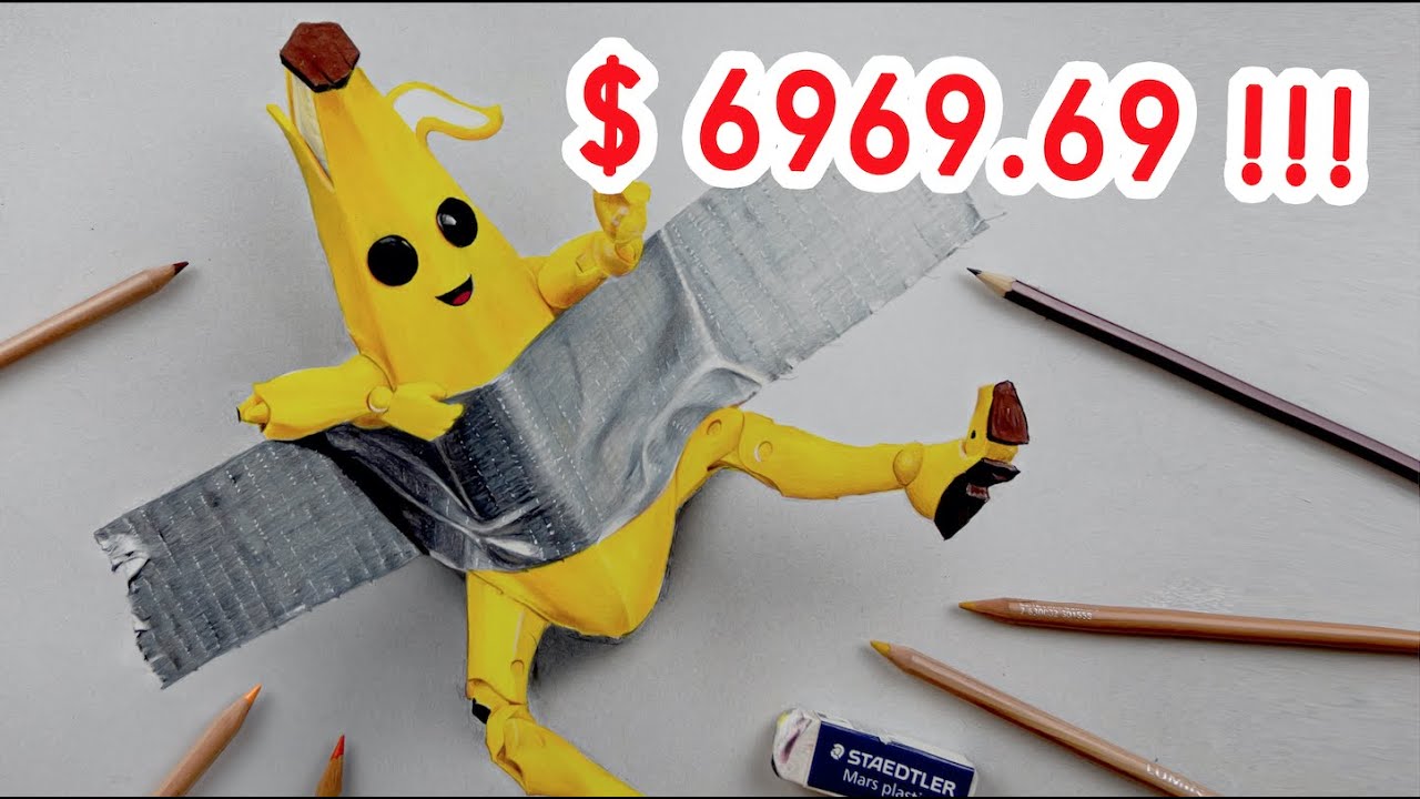 Drawing Realistic Peely (Fortnite) Taped Up! - YouTube