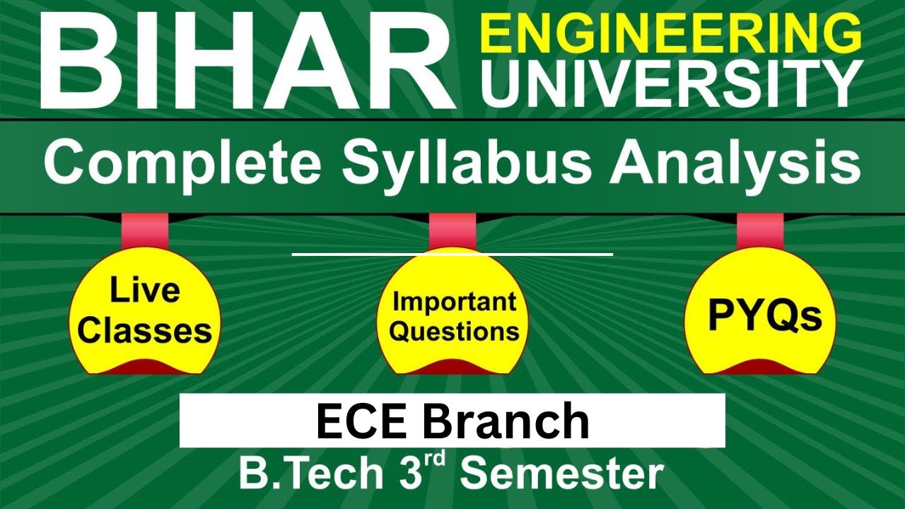 Bihar Engineering University | ECE Branch | Complete Syllabus Analysis ...