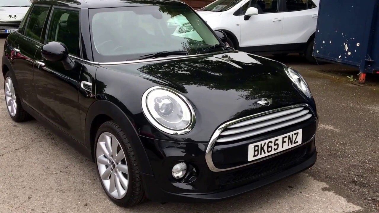 15'65 Mini Cooper 1.5D 5 door finished in Midnight Black Metallic - YouTube
