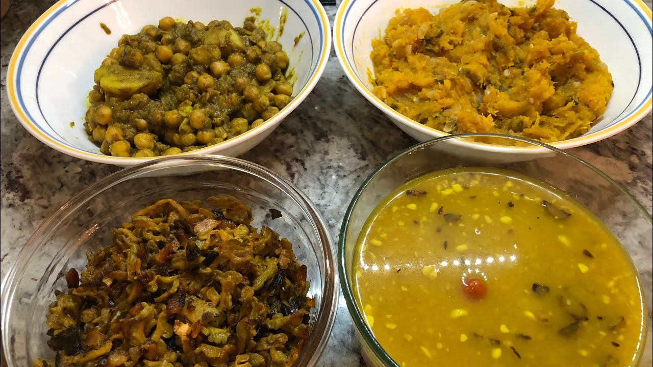 Guyanese veggie buffet style - YouTube