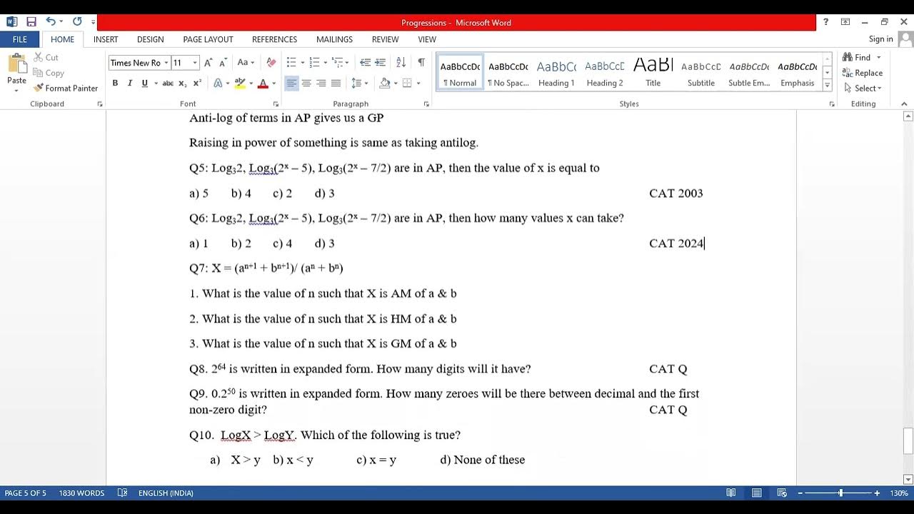 Progressions Class 4 Part 2 - YouTube