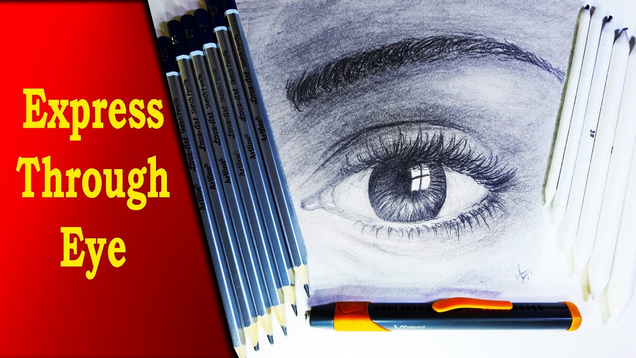 Realistic Eye Drawing | How To Shade A Realistic Eye Tutorial - YouTube