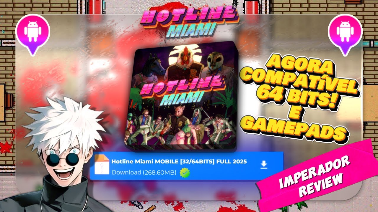 HOTLINE MIAMI MOBILE PARA ANDROID 2025 AGORA PARA 64 BITS E 32 BITS ...