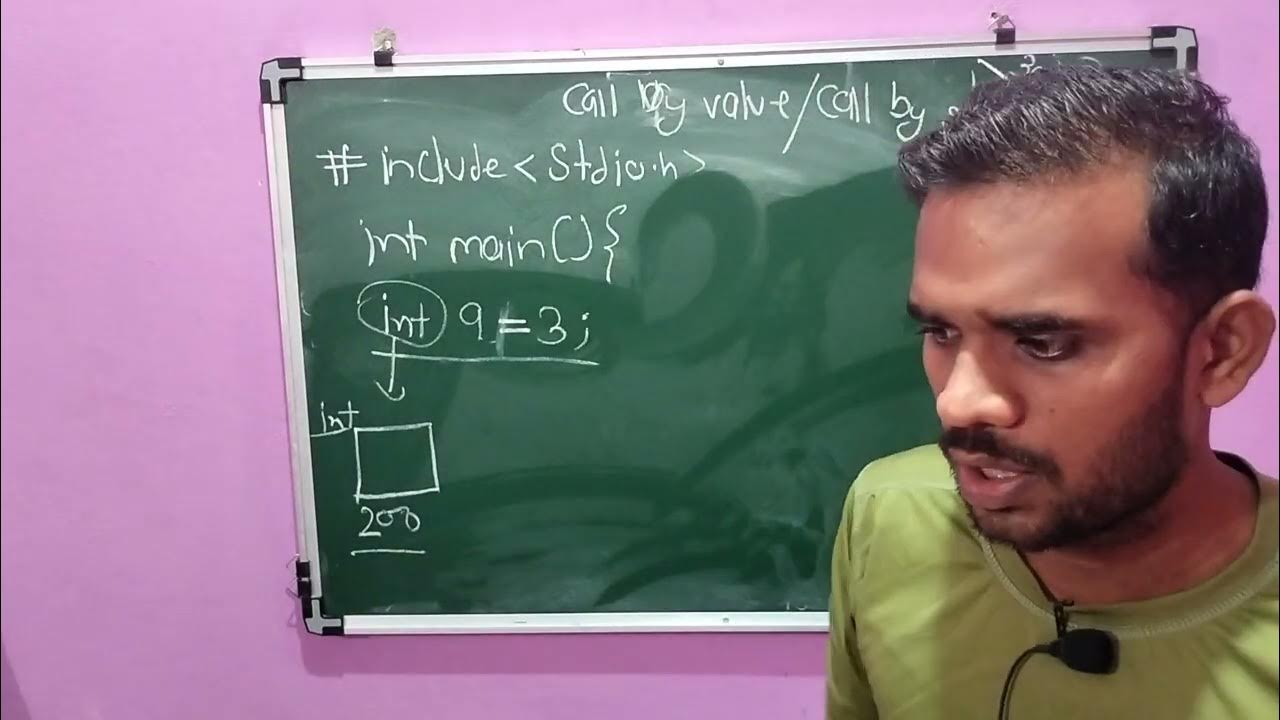 Call by value and Call by reference in C programming language || part 1 - YouTube