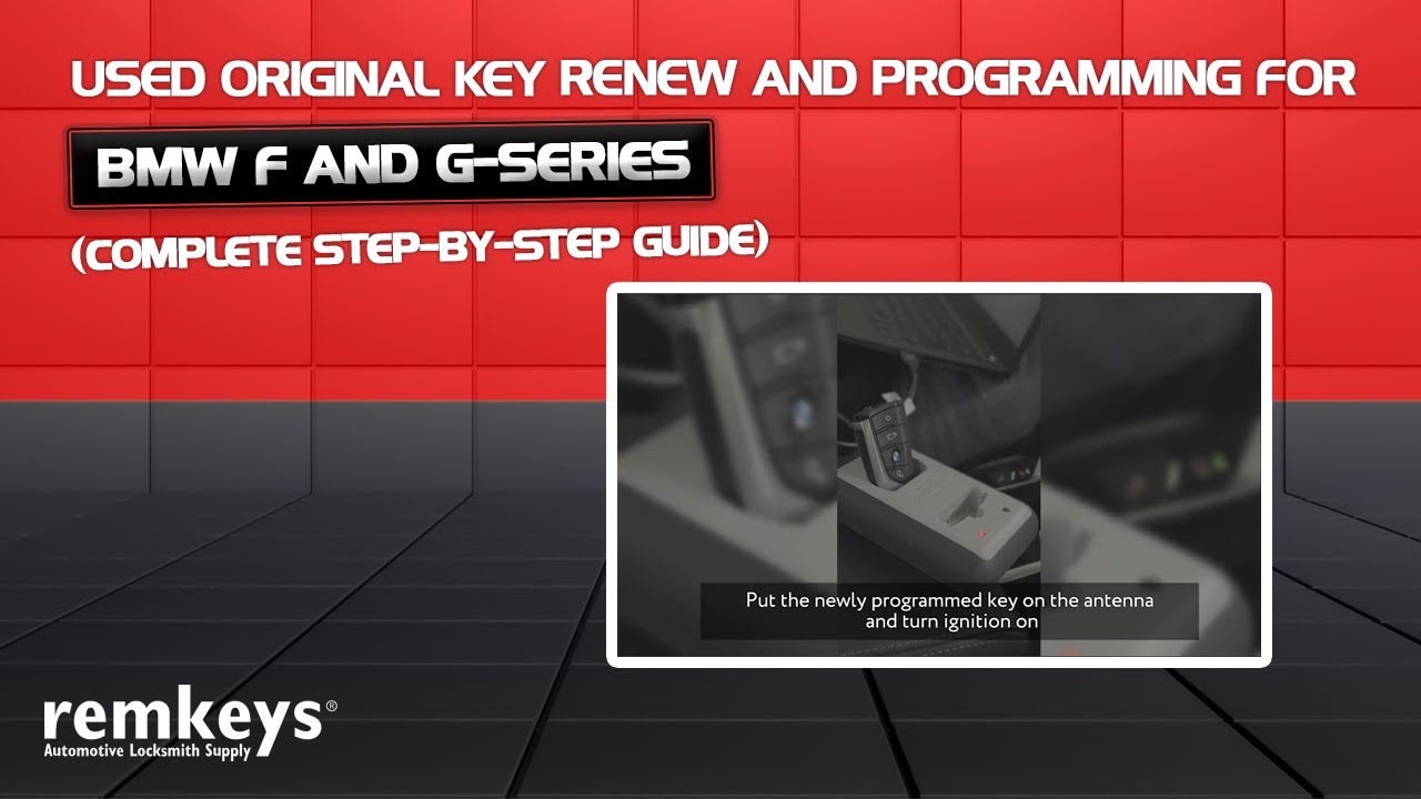 Used Original Key Renew and Programming for BMW F and G-Series! - YouTube