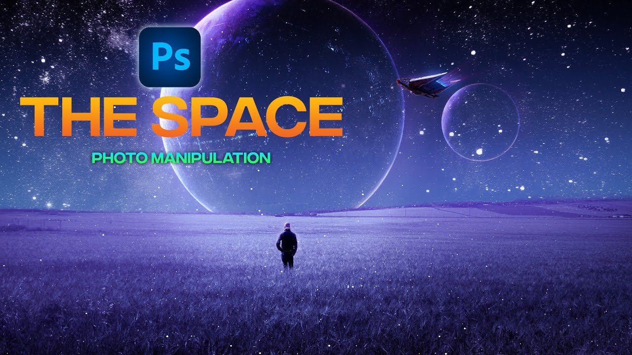 The space photo manipulation in photoshop - YouTube