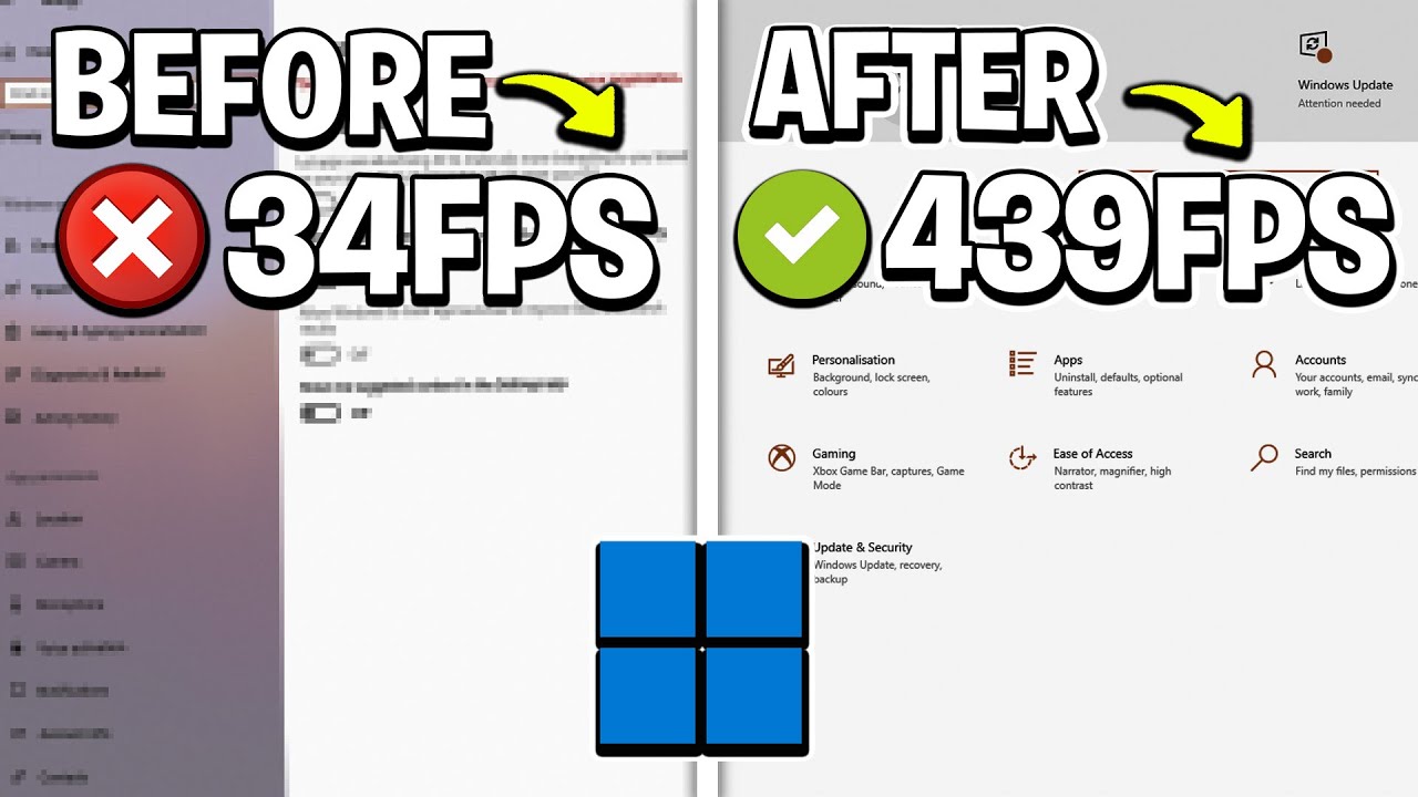🔧5 STEPS TO OPTIMIZE WINDOWS FOR GAMING! (BOOST FPS & FIX FPS DROPS ...