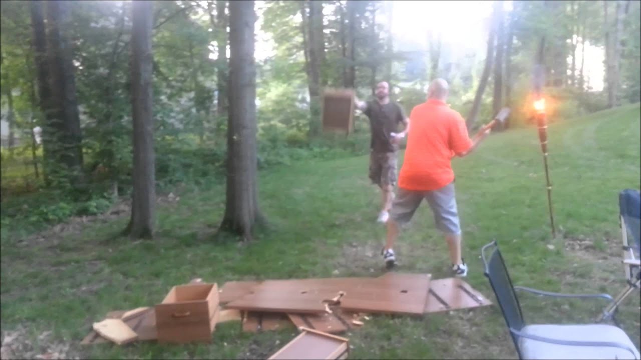 Destroy Everything Desk Smashing with Sledgehammer 2013 Office Space ...