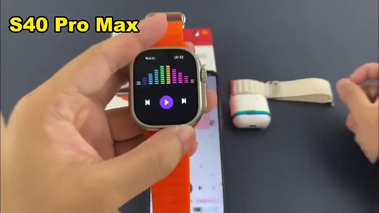 Smartwatch S40 Pro Max Series 8 Reloj Inteligente Auriculares auriculares 2 en 1 reloj ...