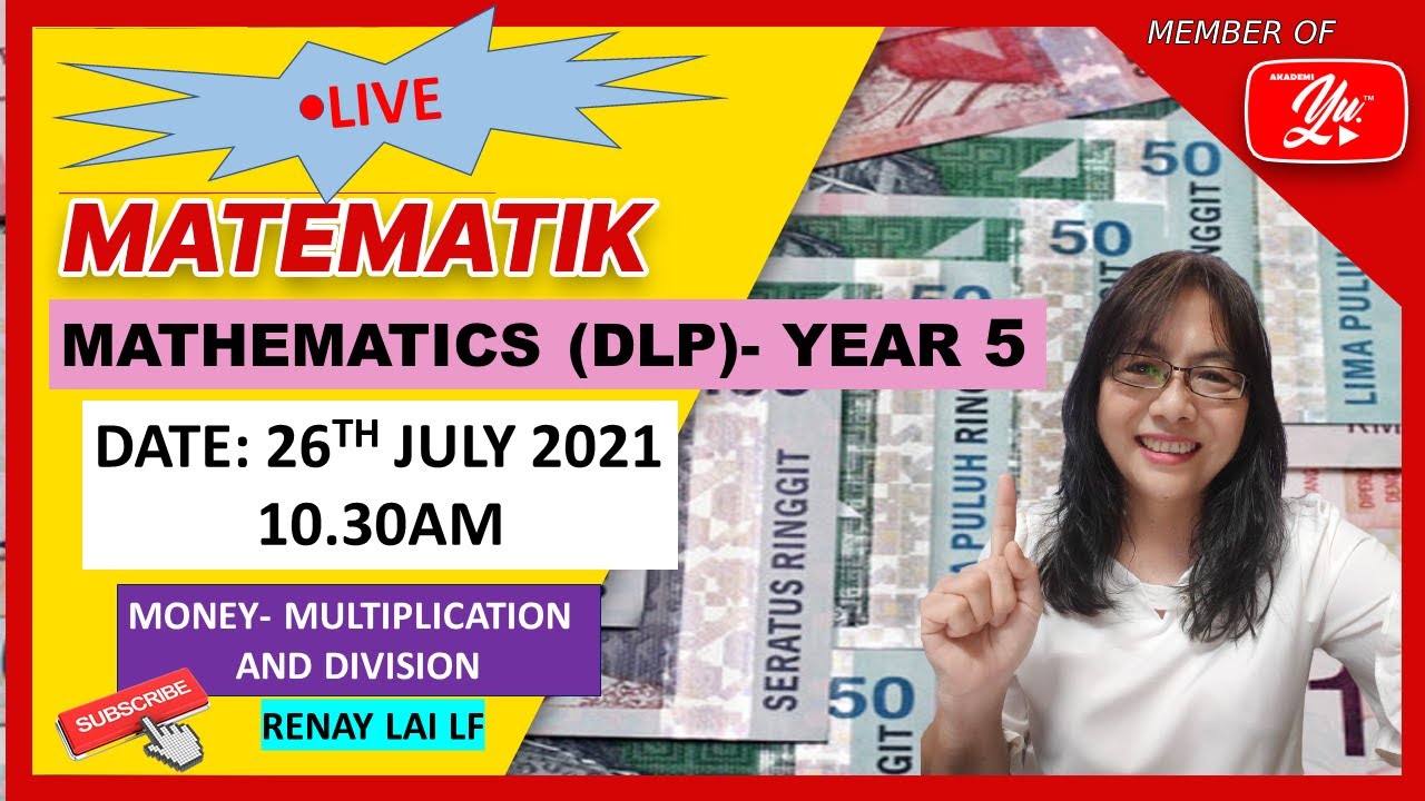 🔴[LIVE] MATHEMATICS (DLP) MONEY I MULTIPICATION AND DIVISION - YouTube