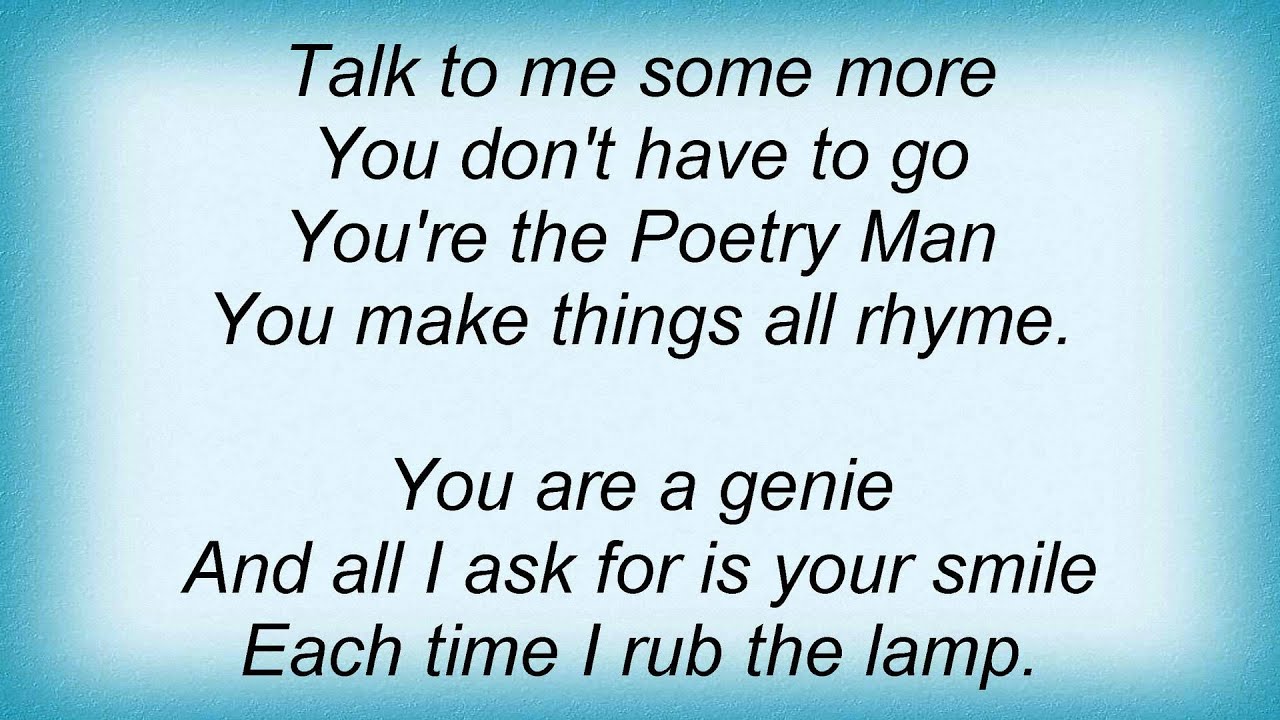 18252 Phoebe Snow - Poetry Man Lyrics - YouTube
