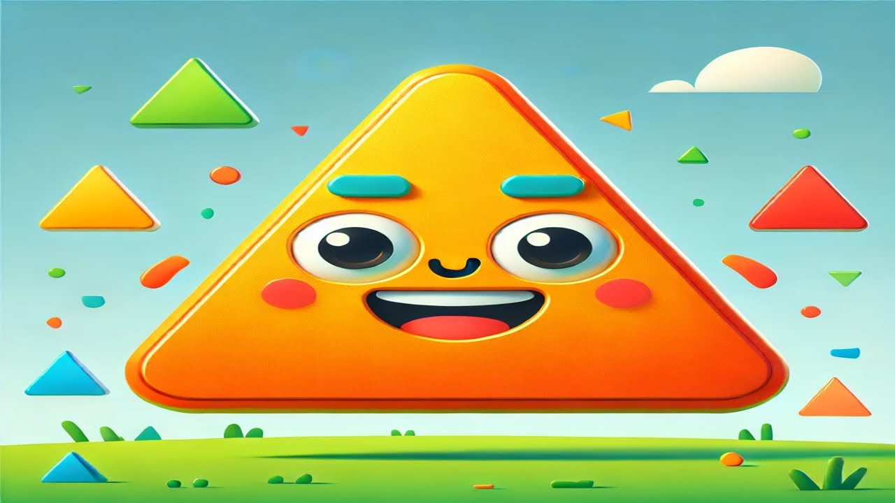 Triangle | Shapes Song 🎵 | Fun Educational Preschool Song | Colorful ...