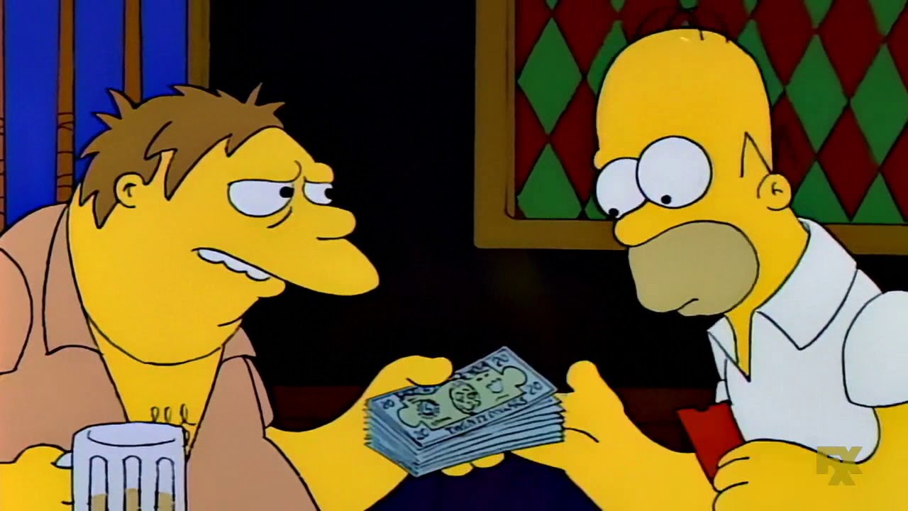 Los Simpsons - Homero vende su vuelo en zeppelin (latino) - YouTube