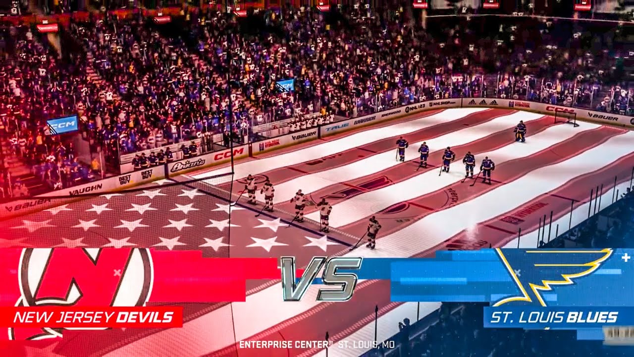 New Jersey Devils vs St Louis Blues 2/16/2023 NHL 23 Gameplay - YouTube