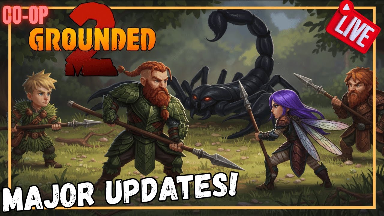 New Updates! Grounded 2! | Get Shrunk! | CO-OP Day 2 - YouTube