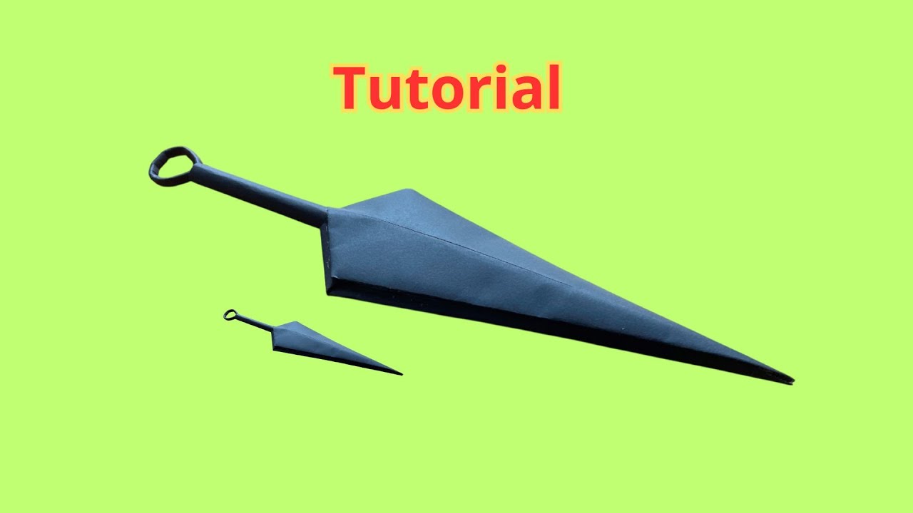 HOW TO MAKE A PAPER KUNAI - BEST PAPER WEAPONS - YouTube