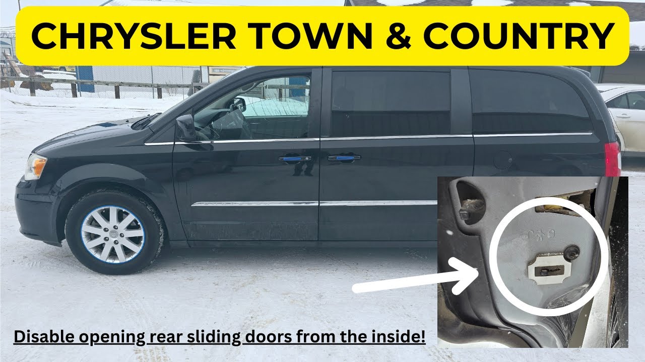 Chrysler Town & Country - HOW TO ENGAGE / DISENGAGE CHILD SAFETY LOCK ...