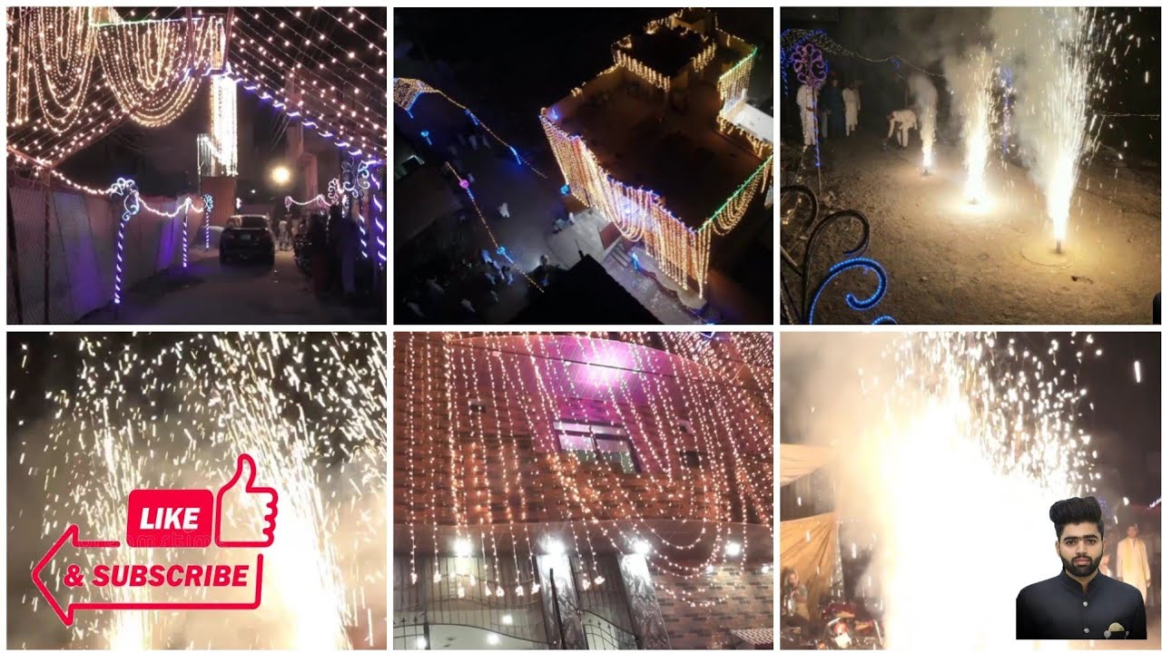 Pakistan Wedding 2021 (Lighting & FireWorks) - YouTube