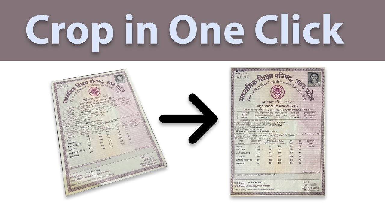 Crop any Document | Perspective Crop - YouTube