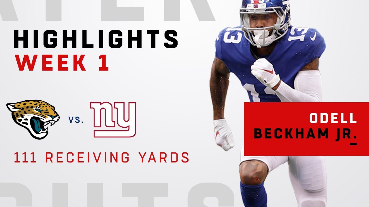 OBJ Snags 111 Receiving Yards in 1st Game Back! - YouTube