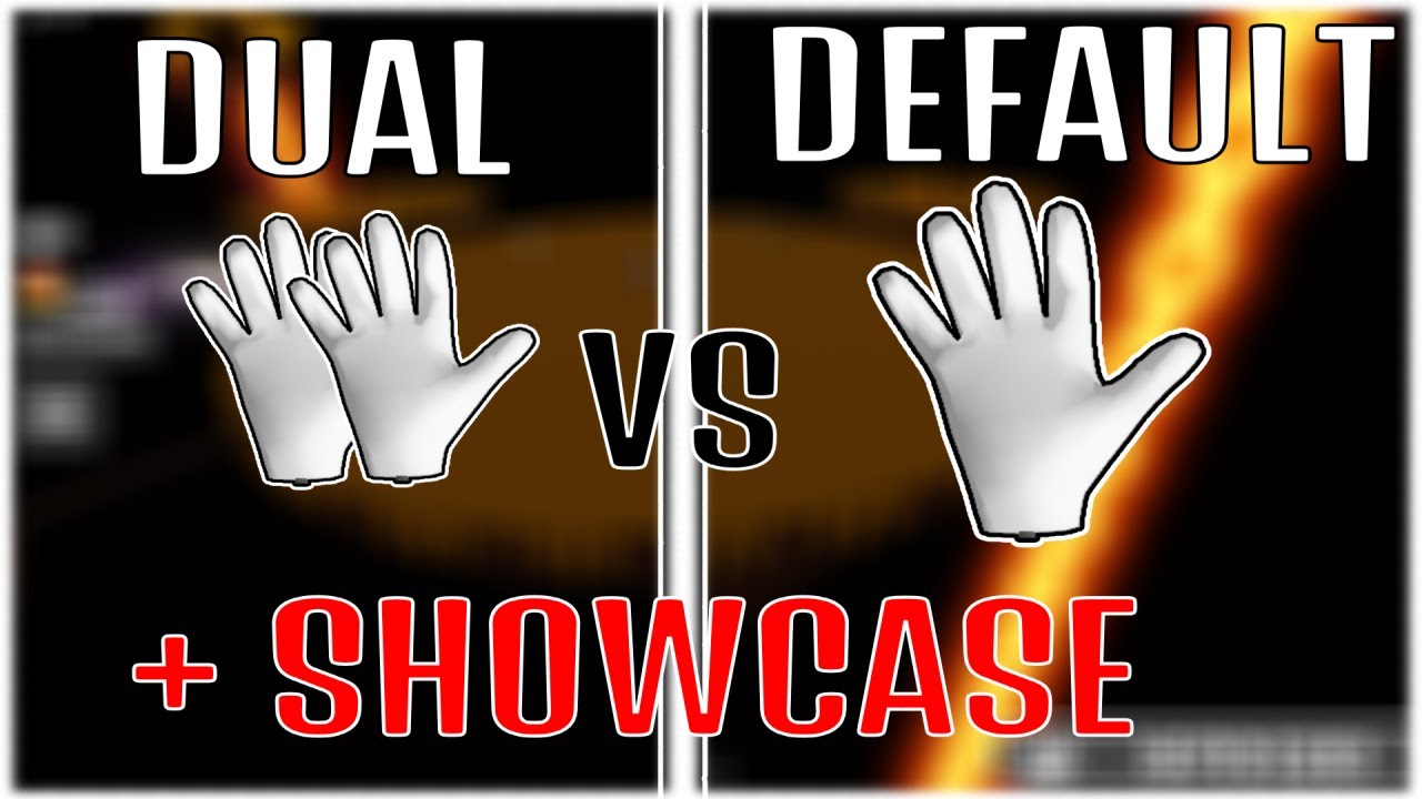 Comparing Dual To Default And Showcasing Dual Glove | Slap Battles ...