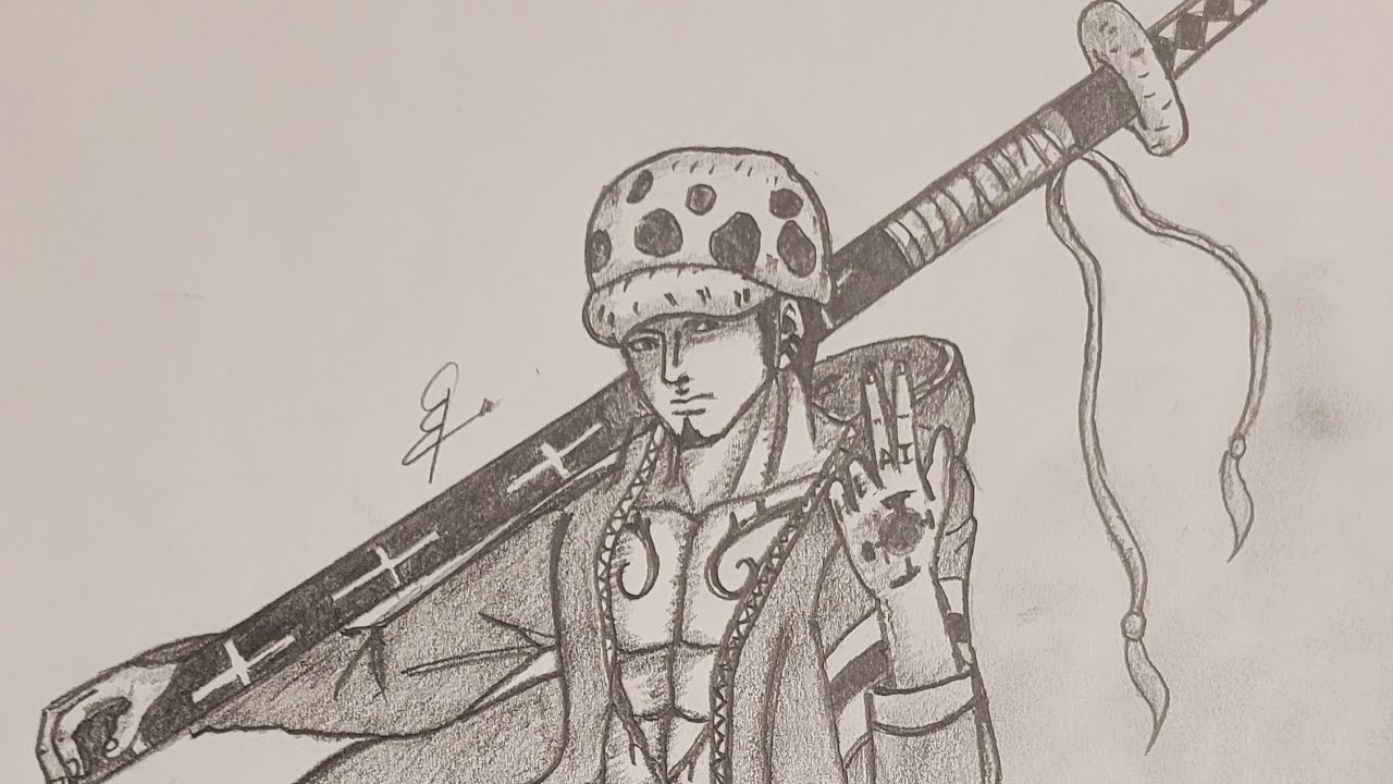 How to draw Trafalgas Law || One Piece || Anime drawing || How to draw ...