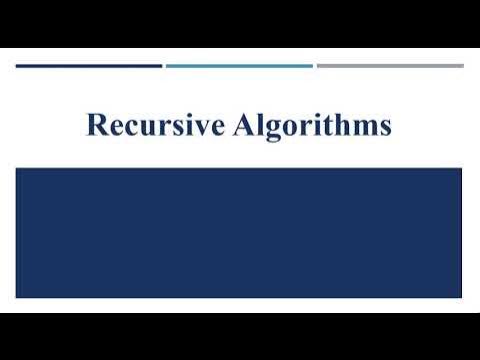 Recursive Algorithms | Discrete Structures - YouTube