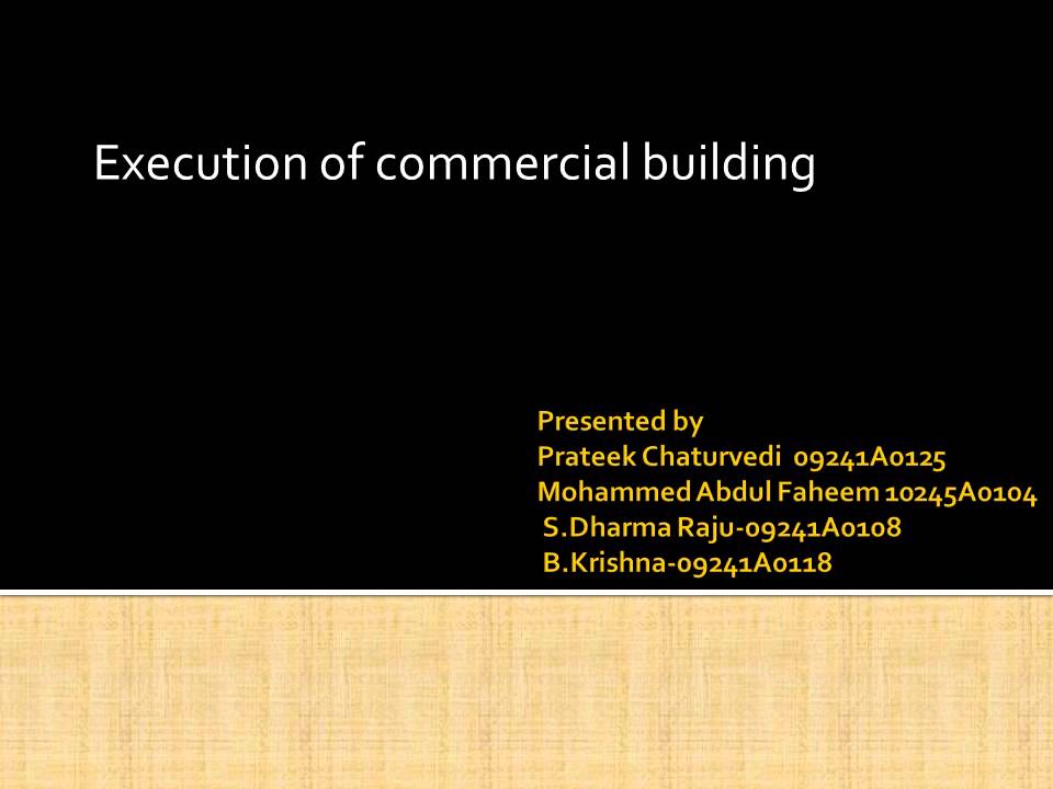 CASE STUDY OF COMMERCIAL COMPLEX - YouTube