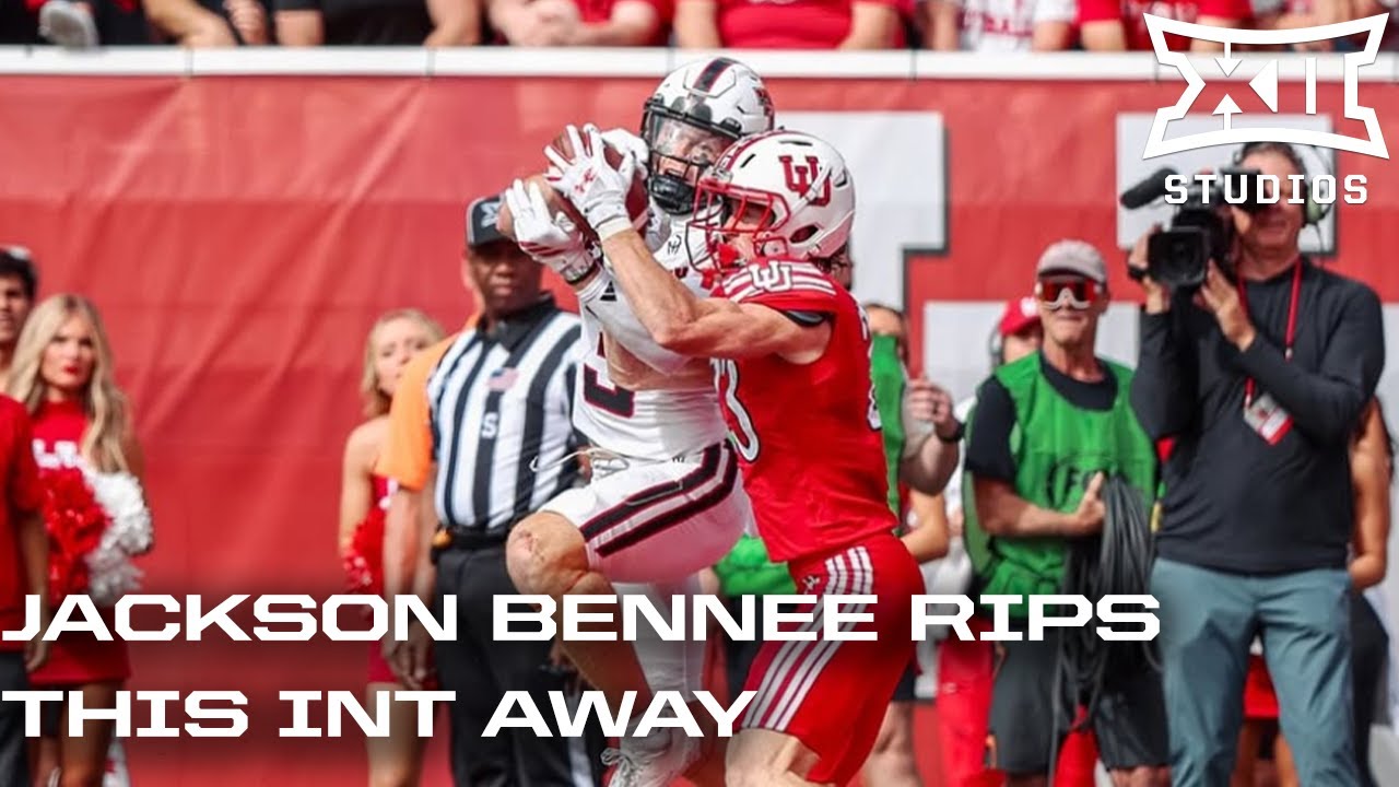 Utah's Jackson Bennee RIPS this TD Away from Coy Eakin | 2025 Big 12 ...