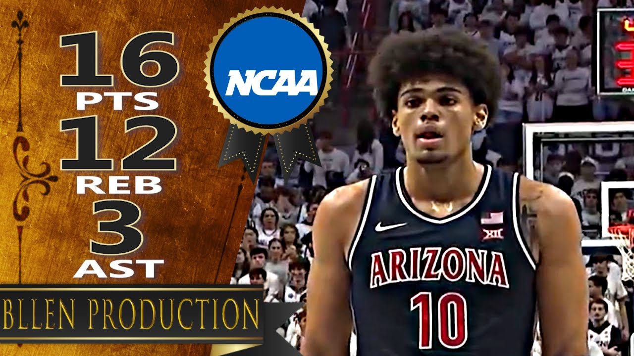 Koa Peat - 16 Pts, 12 Reb, 3 Ast, 2 Blk Full Highlights｜Arizona ...