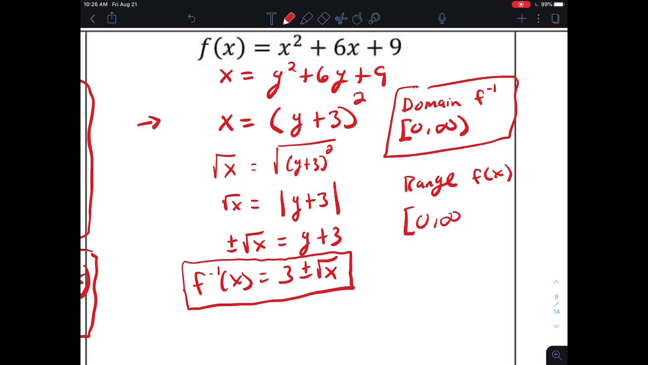 PC U1 5 Domain and Range Relationship of Inverse and Function Ops - YouTube